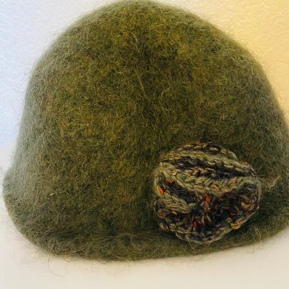 Hand Crafted | Accessories | Olive Green Boiled Wool Hat | Poshmark